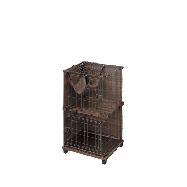 アイリスオーヤマ ファニチャースタイルケージ2段 PFSC-602 ウォールナット