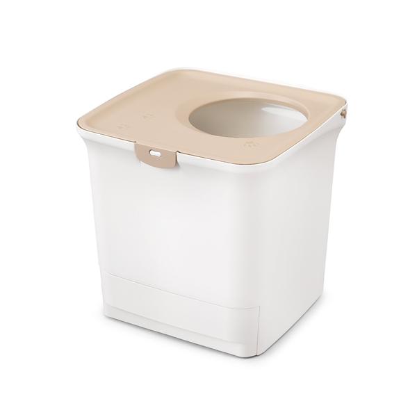 アイリスオーヤマ ラクリーン 消臭システムトイレ 上からタイプ RSTU-43 ホワイト/ベージュ【 爆買 】