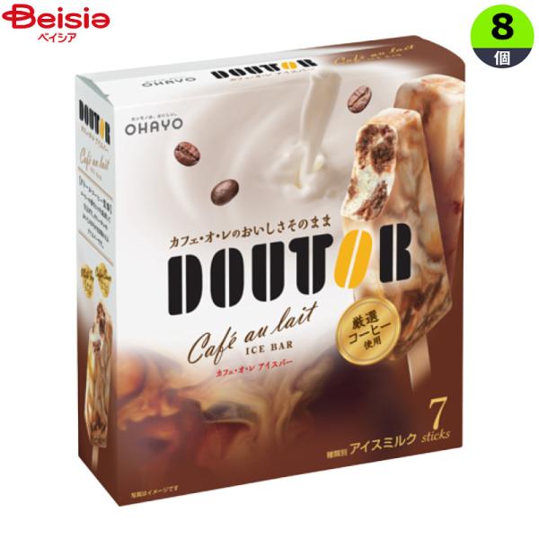 アイスクリーム オハヨー ドトールカフェオレアイスバー（45ml×7）×8個 まとめ買い アイス　【 爆買 】
