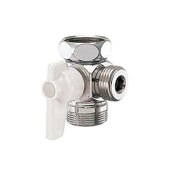 商品情報説明 パイプの他にもう一方へ分水出来ます。用途 補修パーツ。機能 水栓本体とパイプの間に取付け、分水することができます。仕様 ●W26山20。●ネジサイズ：G1/2。●パッケージサイズ：縦120×幅90×奥39mm。材質等 ●黄銅。...