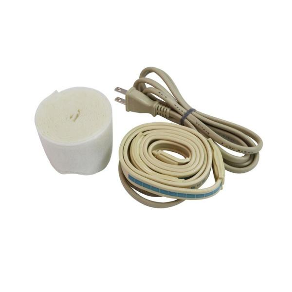 商品情報説明 これさえあれば、厳しい寒波も安心です。用途 水道管などの凍結防止。機能 給湯・給水・水道管・ソーラシステムの配管などの凍結防止に最適です。水道管の温度が約3度まで下がると通電し、約10度になると通電を停止します。鋼管・銅管・ス...