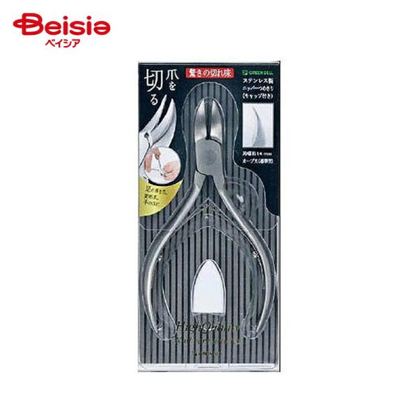 商品仕様・説明メーカー名               グリーンベル特徴               優れた切れ味のニッパー型爪切りです。本刃付け、磨き、調整、検査など、熟練の職人が最終仕上げを行なってます。職人が持てる技術をすべてを注ぎ一丁...