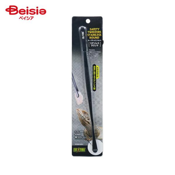 ジェックス セーフティピンセット ステンレス ラウンド  ペット