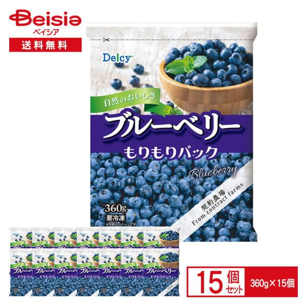 [冷凍] Delcy ブルーベリーもりもりパック 360g×15個