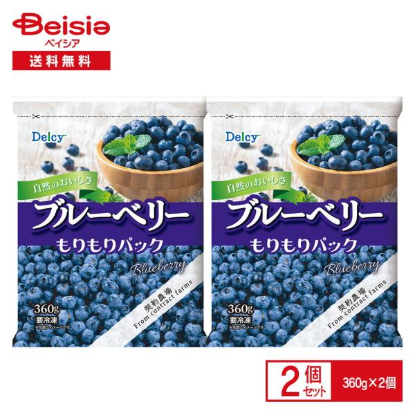 [冷凍] Delcy ブルーベリーもりもりパック 360g×2個