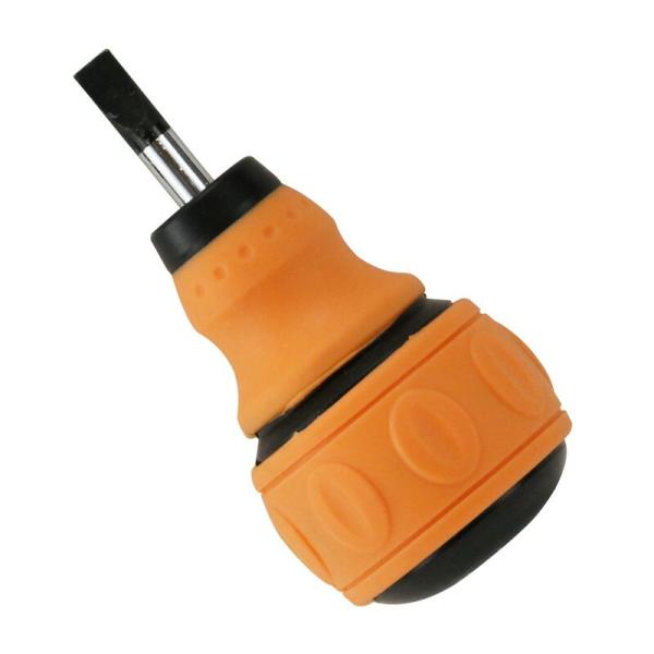 商品情報説明 全長が短いため通常のドライバーが入らない狭所でネジ回しができます。用途 ネジの締付け、緩め作業。機能 ボール形状グリップを掌で包み込む事で、押しながら回しがしやすく、ネジ頭を潰さないようにネジ回し作業できます。仕様 ●サイズ：...