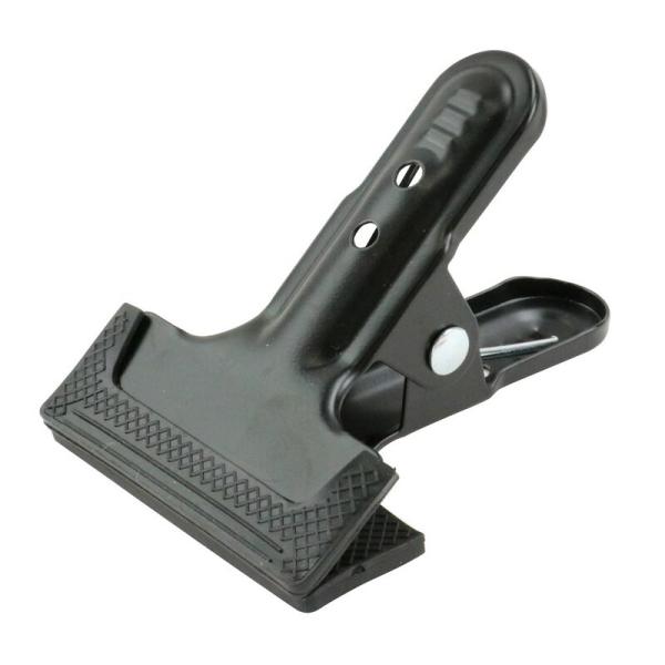 商品情報説明 傷を付けにくいゴムパッド付のハンドクランプです。用途 薄い木材・シートの固定、接着、袋の口止め。機能 幅は80mmでワイドな固定ができます。最大口開きは40mmです。点ではなく洗浄に均一な力で固定できます。仕様 ●全長：110...