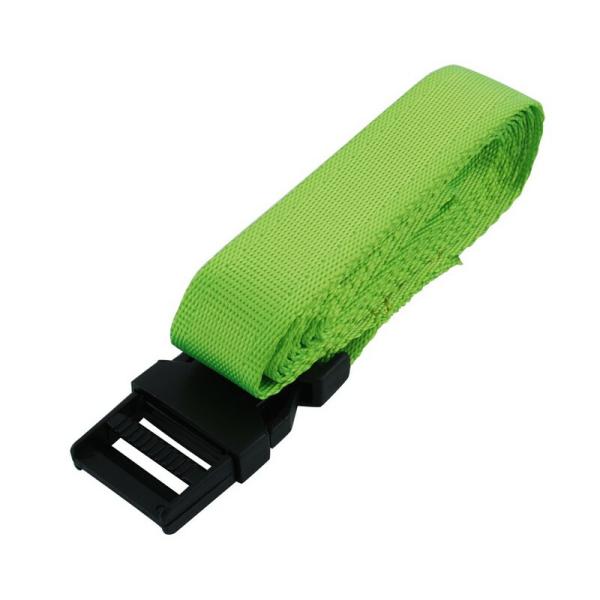 商品情報説明 ワンタッチバックル式で荷締め・結束作業が簡単にできます。用途 アウトドア、レジャー、引っ越しなどの荷締作業。機能 誰でも簡単に軽量物の荷締作業が可能です。長さ調整は自由自在です。仕様 ●ベルト幅：25mm。●全長：2m。●最大...