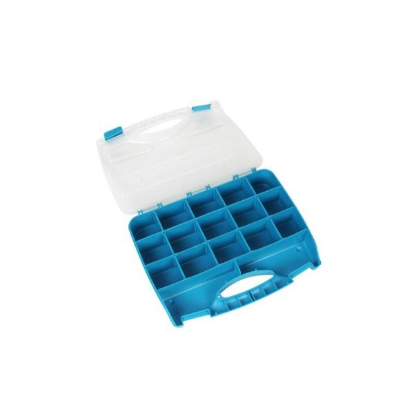 商品情報説明 パーツの分別収納に便利なボックスです。用途 小物や道具の収納。機能 収納物に合わせて自在にスペースを調整できます。仕様 ●外寸(約)：幅315×奥行57×高さ250mm。材質等付属品・部品など注意・ご案内【ご注意（免責事項）＞...