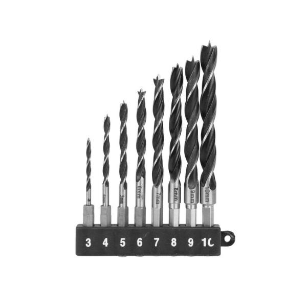 商品情報説明 穴あけ位置決めが容易なブラッドポイント刃先のドリルです。用途 一般木材・普通合板用・プラスチック・ダボ穴あけ作業。機能 刃先はブラッドポイント刃先で穴あけ時の位置決めが容易にできます。刃先には誘導ネジが無いため押しつけた分だけ...