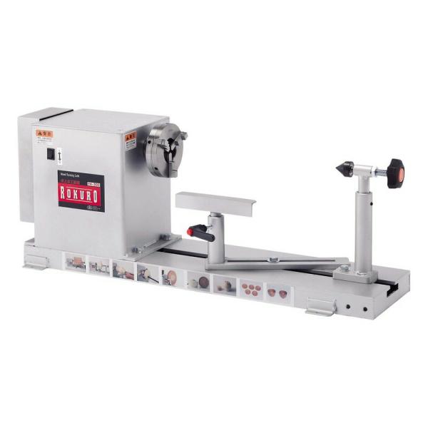 商品情報説明 中級・上級者にも満足の本格派木工旋盤です。用途 各種木・竹の加工茶托・菓子器花瓶・うき・サラダボール・小物入れなどの加工。機能 低速ギアーモーター採用で高精度・静音設計です。棒、筒状の加工はもちろん、付属の板プラスやスクロール...