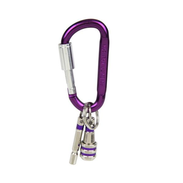 商品情報説明 先端工具およびキー等をまとめてホールドできるセットです。用途 先端工具、キー等の落下防止。機能 ネジ式ロック付カラビナ小を採用しているので、不意の脱落防止はもちろん、取付ける場所も選びません。スライド脱着で取替が簡単です。仕様...