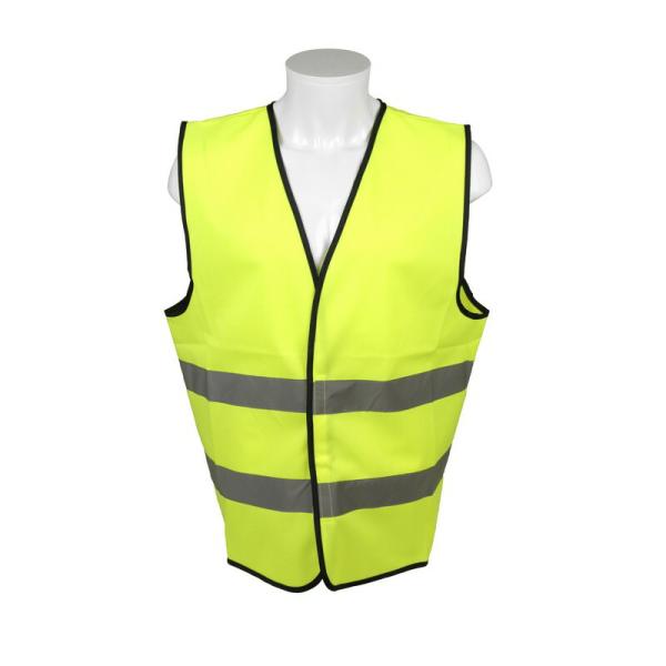 商品情報説明 ウエスト部分のマジックテープで脱着が簡単に行える蛍光ウエアです。用途 駐車場誘導、配達作業、倉庫作業、ゴミ収集作業時に着用。機能 トリコット生地使用で名入れも簡単です。高輝度ガラスビーズの反射テープなので視認性抜群です。JIS...