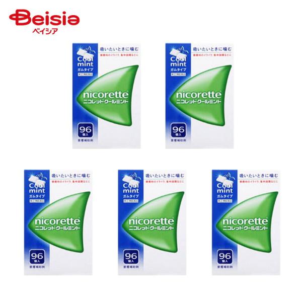 【指定第2類医薬品】ニコレットクールミント 96個 5個