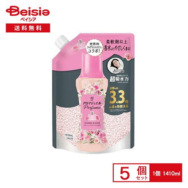 P&amp;G レノアアロマジュエル ブルーミングブロッサムの香りつめかえ用超特大サイズ 1410ml×5個セット