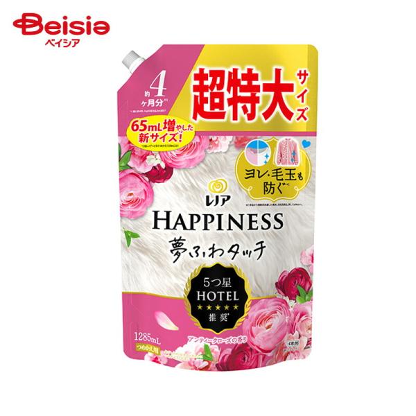 P＆G ジャパン レノアハピネス夢ふわタッチ華やかに香るアンティークローズの香り詰替用超特大サイズ (1285ml)