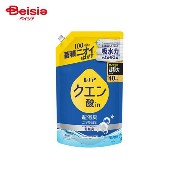 P&amp;G レノアクエン酸in超消臭超無臭さわやかシトラスの香り（微香）つめかえ用超特大サイズ 1110ml