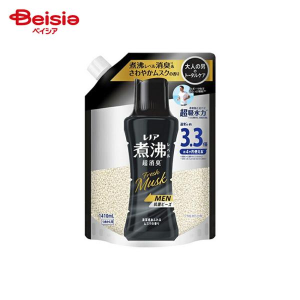 爆買 P&amp;G レノア煮沸レベル消臭抗菌ビーズMEN清潔感あふれるムスクの香りつめかえ用超特大 1410ml