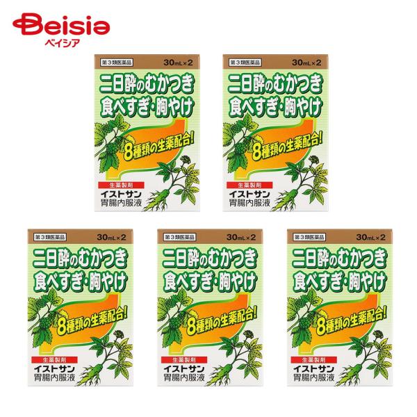【第3類医薬品】イストサン胃腸内服液 30ml×2 5個