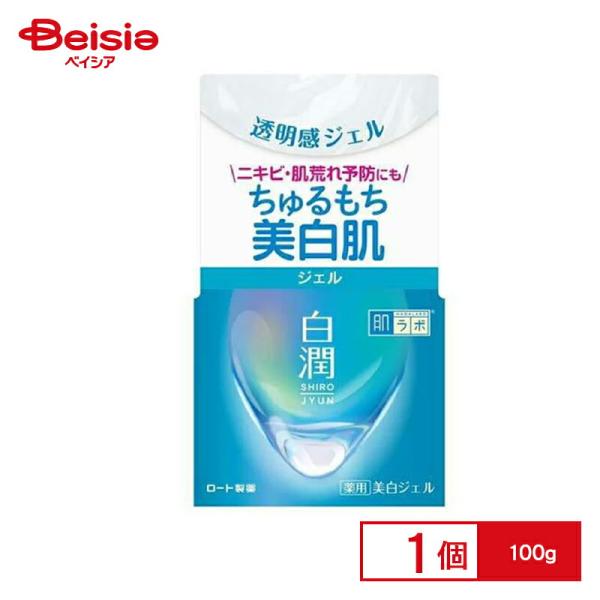 商品仕様・説明メーカー名               ロート特徴               「肌ラボ　白潤薬用美白ジェル」は、うるおいと白さにこだわるさっぱり薬用美白ジェルです。　美白有効成分ホワイトトラネキサム酸★、肌荒れ防止有効成分ア...