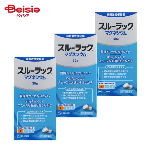【第3類医薬品】スルーラックマグネシウム 30錠 3個