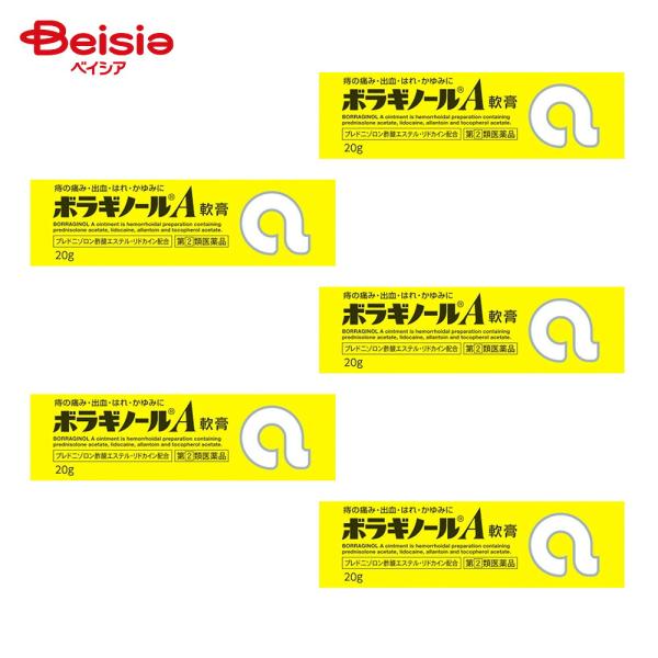 爆買 【指定第2類医薬品】ボラギノールA軟膏 20g 5個
