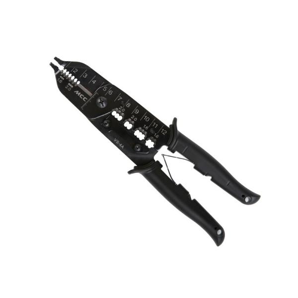 商品情報説明 プロが選ぶMCC電設工具シリーズ3芯の芯線被覆も1発OK、熟練も不要、誰でも早く簡単、楽に切れるきれいな切り口です。用途 電気工事士試験必携工具VVF線1.6〜2mm2芯3芯切る測る剥く曲げる。機能 適用電線VVF(VA線、F...