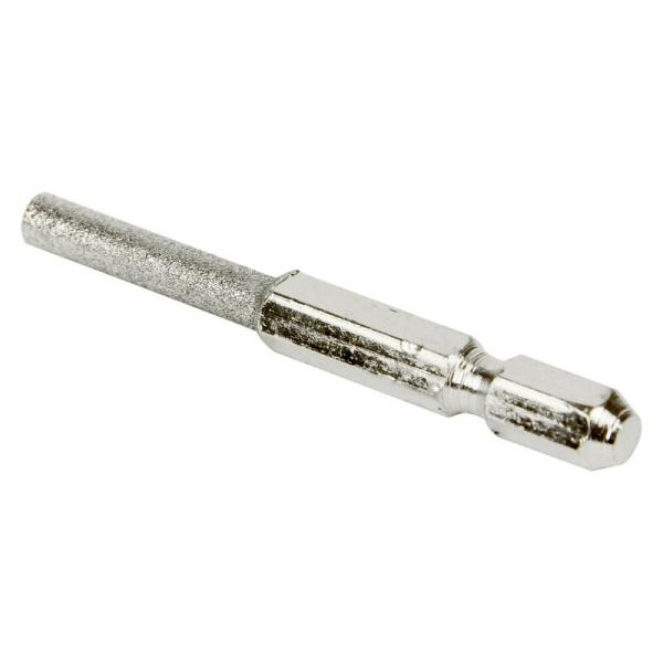 商品情報説明 インパクトドリル、充電ドリル、電気ドリルに取り付けて、どこでも、だれでも、素早くチェーンソー目立てが出来ます。用途 チェーンソーの目立て。機能 特許の六角軸ダイヤモンドで、どこでも、だれでも簡単に目立てができます。特殊ダイヤモ...