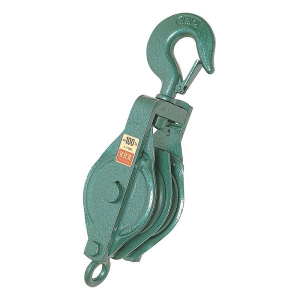 商品情報説明 強力・堅牢な滑車です。用途 荷の揚げ降ろし。機能 本体枠が開きますのでワイヤー等を途中から入れる事が出来ます。仕様 ●使用荷重：500kg。●自重：3.0kg。●車径：75mm。●溝幅：10mm。材質等 ●本体：スチール。付属...