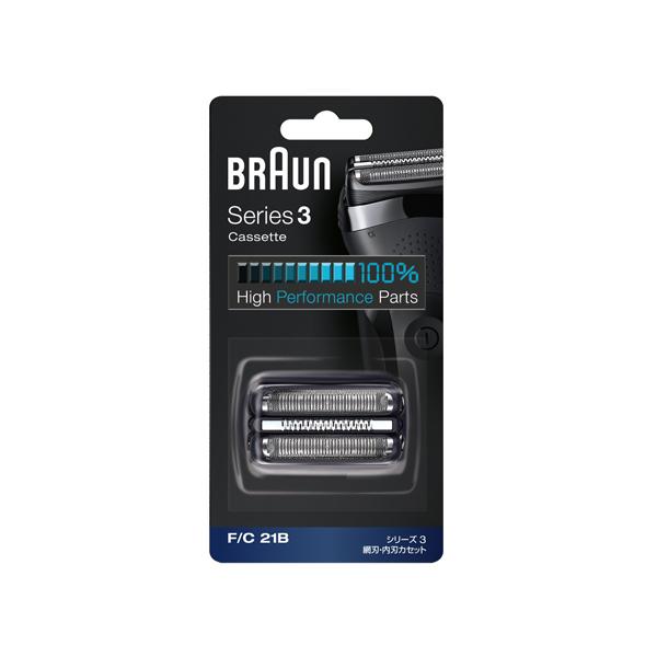 メーカー名:ブラウン BRAUN型式:F/C21BJAN:4210201163787シリーズ3（ベーシックモデル）用・長く快適にお使いいただくために、ブラウンでは、シェーバーの網刃と内刃を約18ヶ月ごと*に交換することをお勧めしています。毎...