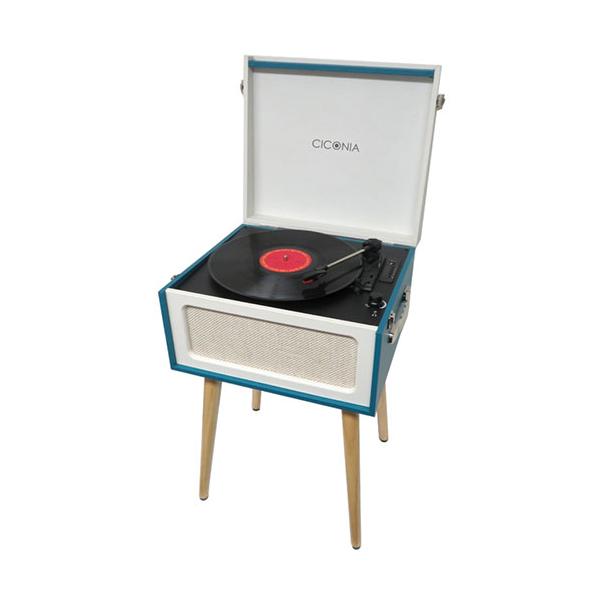 レコードからUSBメモリーやmicroSDカードへの簡単録音可能! テーブルにもなるレコードプレーヤー。