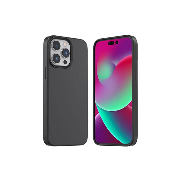 シンプルなミニマルデザインのMagSafe対応ケース/なめらかな触り心地の良いシリコンケース