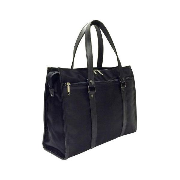 カジュアルでスタイリッシュな三実通商のレディースビジネスバック。大容量、自立、肩掛け可。