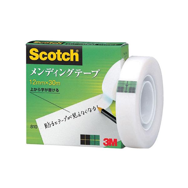 メンディングテープ 12mm 紙箱入