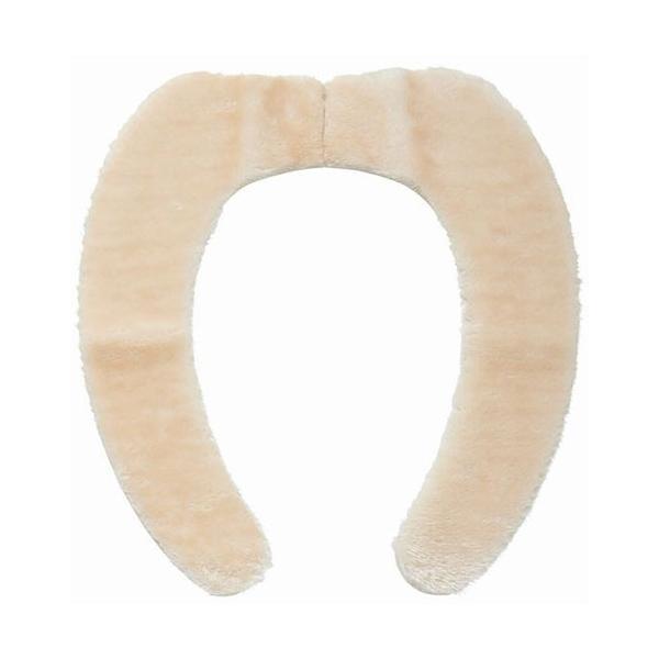 ふわふわな生地のボアタイプ。便座にのせるだけで簡単取付け。暖房便座OFFで節電効果!