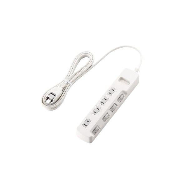 接続機器ごとにON/OFFでき、待機電力を個別に節約できる個別スイッチが付いた省エネタップです