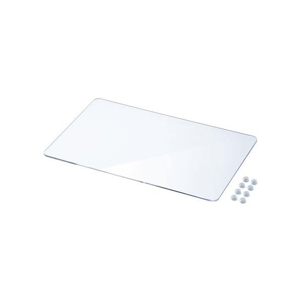 ノートパソコンのキーボードの上に教科書やノートを置くスペースを作る、アクリル製のキーボード用カバーテーブル。