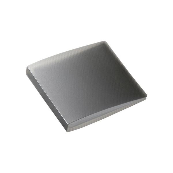 持ち運びに便利なDVD・CD12枚収納ファイル。ディスクの整理・検索に便利なインデックスシール付き。