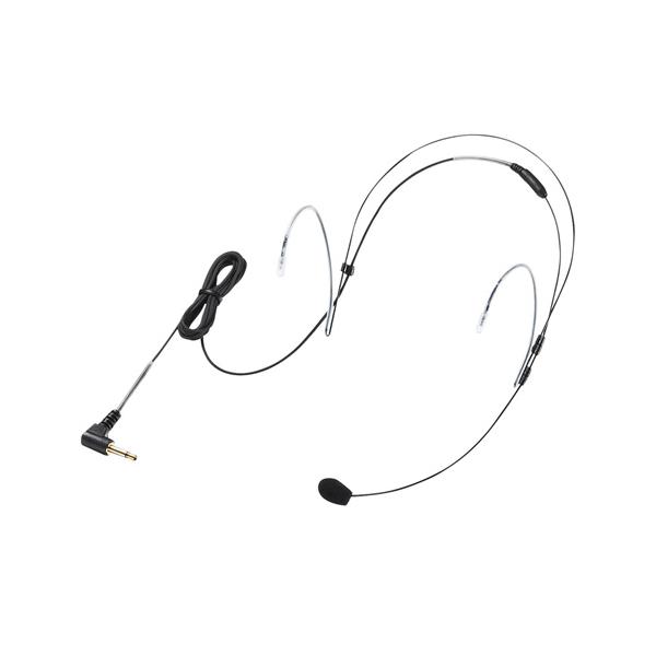 雨天時でも使用できるIPX4対応の防水ヘッドマイク。MM-SPAMP6用