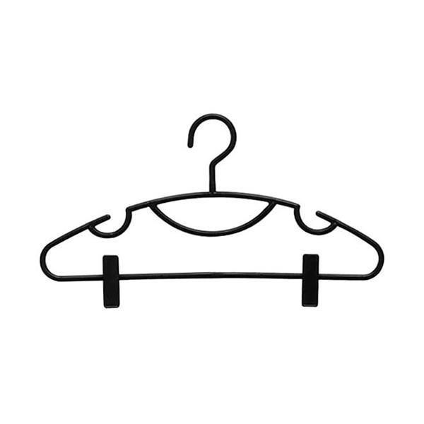 リバース セットスリムハンガークリップ付3P ブラック