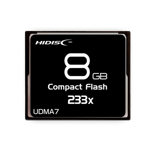 HIDISC CFカード 8GB 233x Read35MB/s MLCチップ搭載
