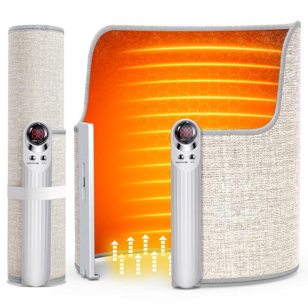 LW23B　パネルヒーターカラー グレー×ベージュ商品仕樣 ●材質：不織布、日本炭素結晶シート、均熱アルミニウム●定格電圧：AC100V●定格消費電力：165W●温度設定：5階段（±45℃〜70℃）●時間設定：8階段（1H〜8H）●製品重量...