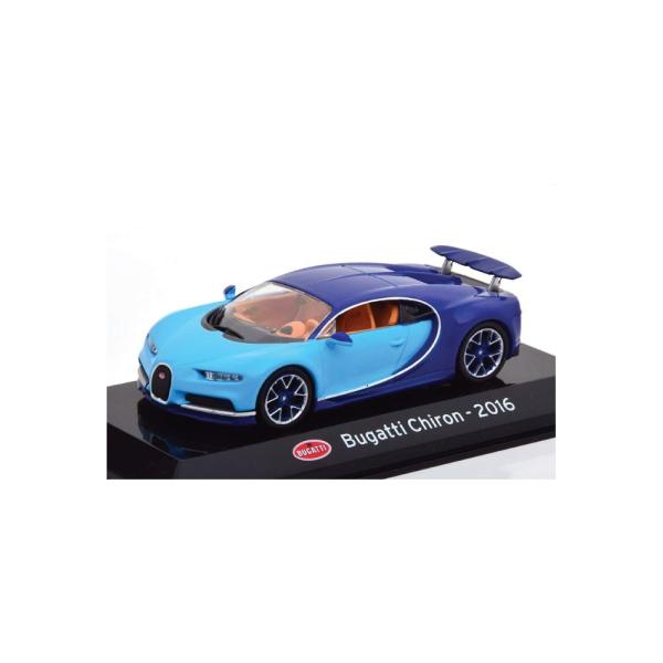 「商品情報」「主な仕様」ダイキャスト製ケース・展示台付き　スケール1/43ブガッティ シロン ミニカー 1/43 BUGATTI CHIRON LE PATRON 2016 (2TONE BLUE)