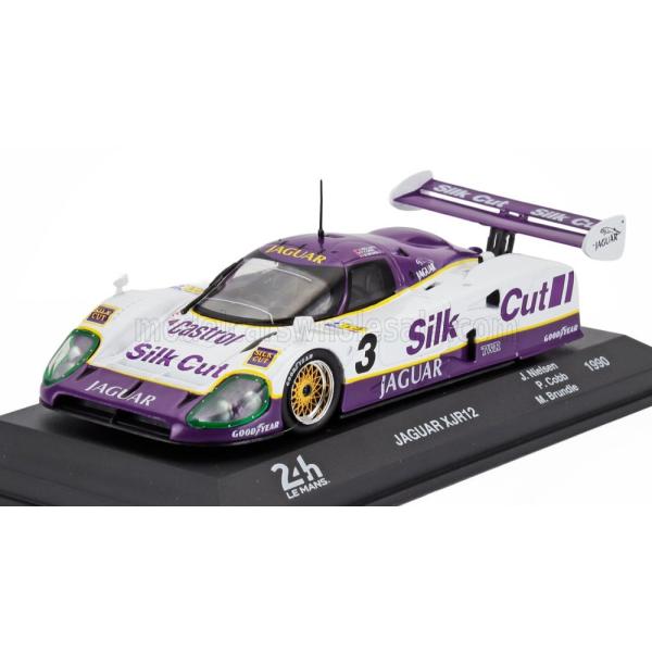 「商品情報」ルマン24時間 ジャガー ミニカー 1/43 XJR12 7.0L V12 チーム SILK CUT T.W.RACING N 3 優勝 1990「主な仕様」ダイキャスト製ケース・台座付きスケール1/43ドライバー：JOHN N...