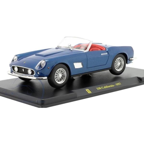 「商品情報」ミニカー 1/24 フェラーリ 250 カリフォルニア FERRARI CALIFORNIA SPIDER 1957 ケース付き (ブルーメタリック)「主な仕様」ダイキャスト製サイズ：1/24カラー：ブルードア開閉ケース付きモデ...