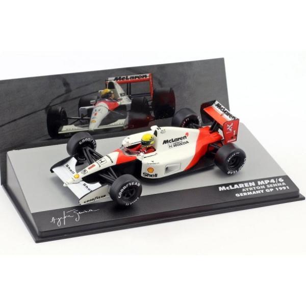 「商品情報」F1 ミニカー 1/43マクラーレン MP4/6 ドイツGP 1991 アイルトン セナ MCLAREN ホンダ AYRTON SENA ワールドチャンピオン「主な仕様」1991年ドイツグランプリは、1991年F1世界選手権の第...