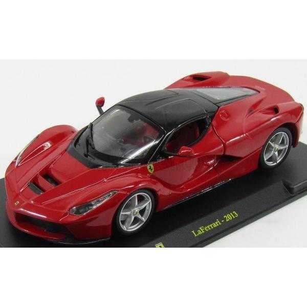 「商品情報」フェラーリ ラフェラーリ ミニカー 1/24 FERRARI LAFERRARI 2013 (レッド) ケース付「主な仕様」ダイキャスト製ドア・エンジンルーム開閉ケース・台座付きスケール1/24カラー：レッド