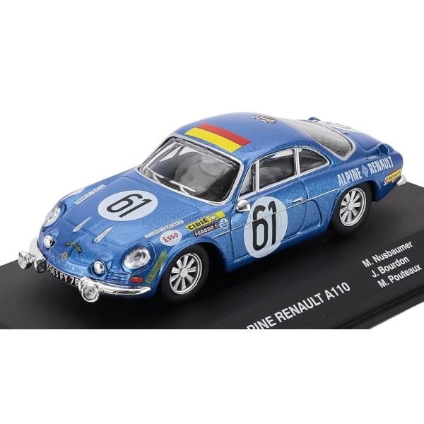 「商品情報」ルノー アルピーヌ ミニカー 1/43 ALPINE A110 GORDINI TEAM ECURIE LEOPARD ルマン24時間 レース 1968「主な仕様」ダイキャスト製台座付き台座付きスケール1/43