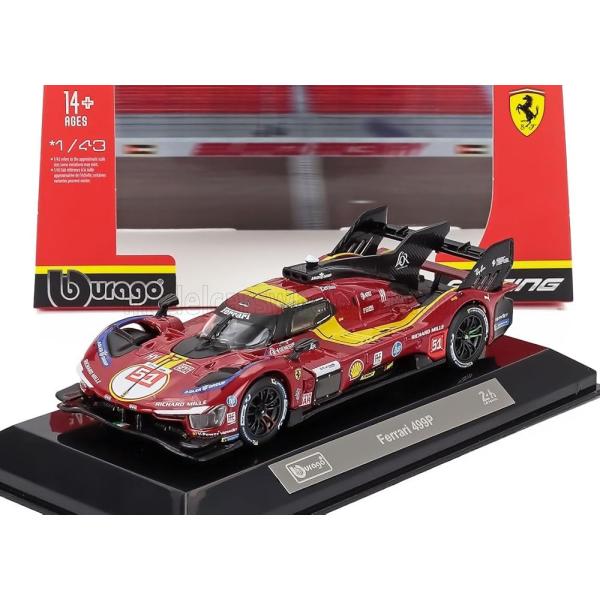 「商品情報」Buragoダイキャスト製モデルカー　シグネチャーシリーズスケール:1/43ルマン２４時間レース2025年ドライバー：ALESSANDRO PIER GUIDI - JAMES CALADO - ANTONIO GIOVINAZ...
