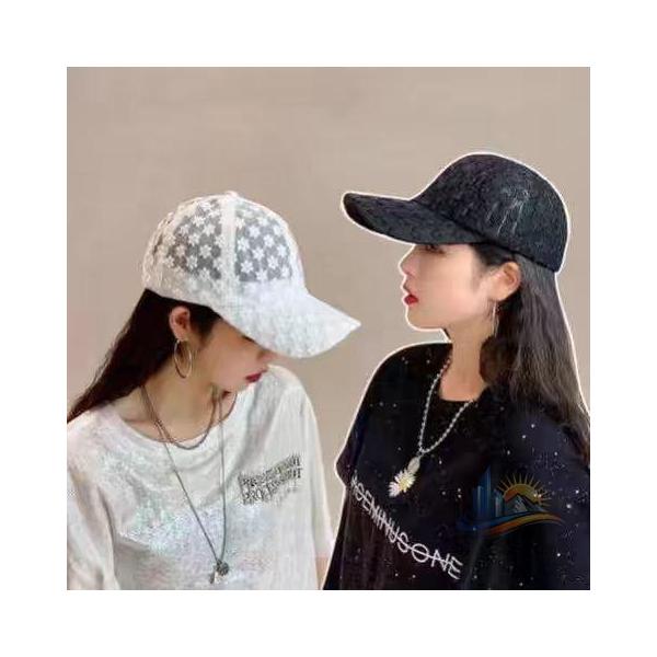 レース帽 キャップ  帽子 レディース レース 日よけ 折りたたみ UVカット ぼうし 日焼け防止 小顔効果 レディース ruyi01カラーブラック ホワイトサイズF頭周り：約54-60cm （サイズ調節可能）素材コットン、ポリエステルご注...